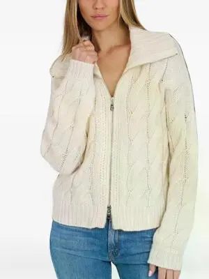 ARCHER CASHMERE Callie Cable-knit Cashmere Cardigan