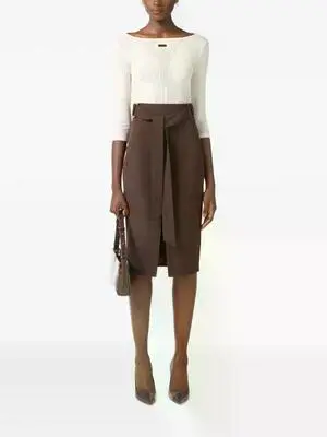Elisabetta Franchi Top In Open-knit Fabric