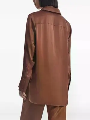 Co Satin-finish Long-sleeve Shirt