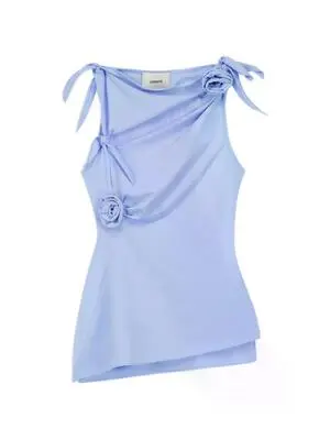 Coperni Flower Top Asymmetric-cut With Knotted Details