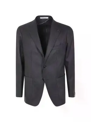 Tagliatore Montecarlo Twill-weave Notched-lapels Blazer