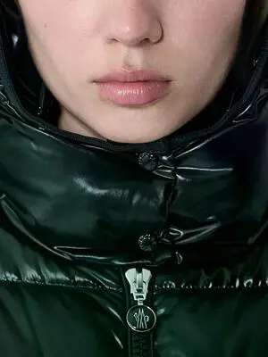 Moncler Glossy Finish Quilted Hooded Jacket