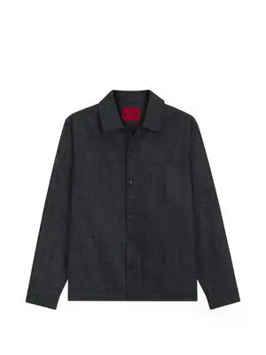 Hugo Oversized-fit Denim Shirt In Indigo Cotton