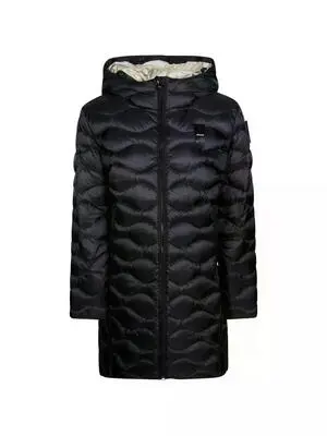 BLAUER. Lyne Wave-quilted Hooded Coat - Black