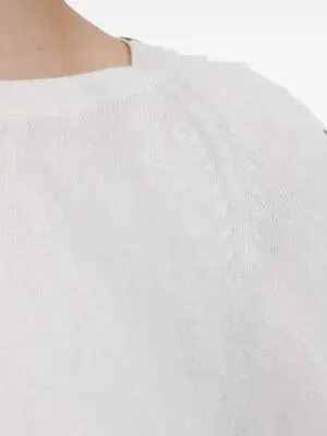 BENETTON Raglan-sleeve Fine-knit Sweater
