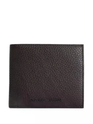 Emporio Armani Grainy Leather Wallet - Brown