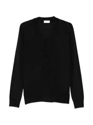 PAOLO PECORA V-neck Button-up Cardigan - Black
