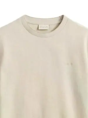 Gant Logo-embroidered T-shirt - Neutrals