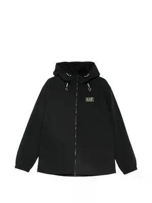EA7 Logo-patch Hooded Jacket