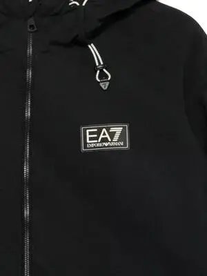 EA7 Logo-patch Hooded Jacket