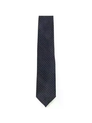 Corneliani Geometric-print Tie - Blue