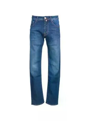 Jacob Cohen Faded-effect Straight-leg Jeans - Blue