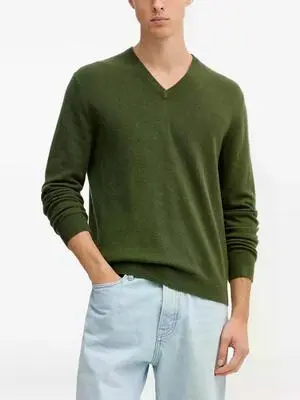 BENETTON V-neck Sweater - Green