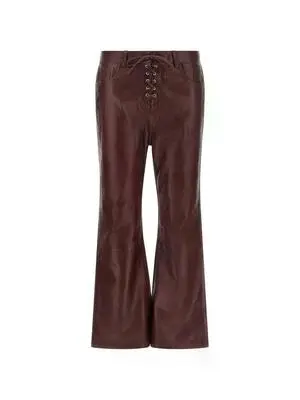 ROTATE BY BIRGER CHRISTENSEN Lace-up Flared Trousers