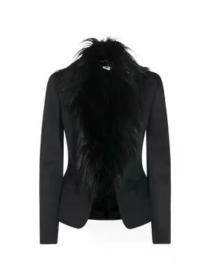 Elisabetta Franchi Faux-fur Trim Tailored Jacket