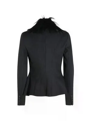 Elisabetta Franchi Faux-fur Trim Tailored Jacket