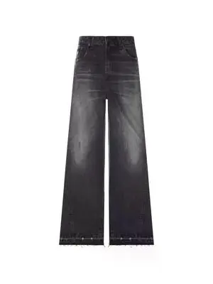 LOIS Faded Wide-leg Jeans - Grey