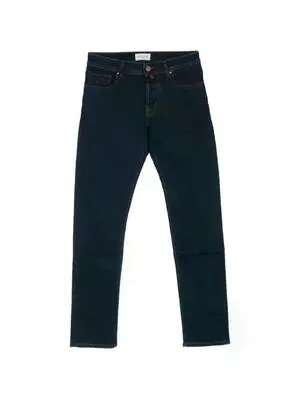 Jacob Cohen Logo-embroidered Slim-fit Jeans