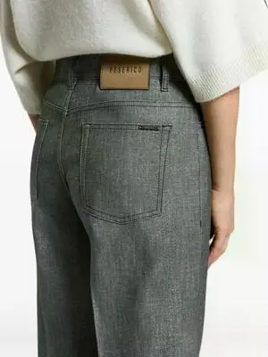 Peserico Metallic-effect Trousers