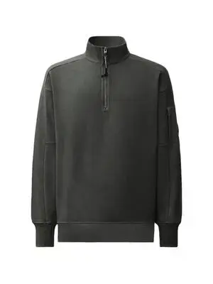 C.P. COMPANY Diagonal Raised Fleece Lens Half Zip Sweatshirt