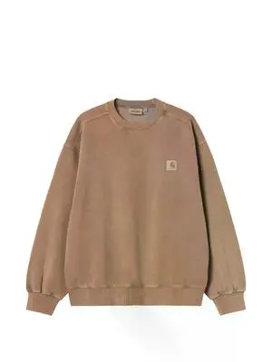 Carhartt Work In Progress Vista Logo-patch Cotton Sweater - Brown