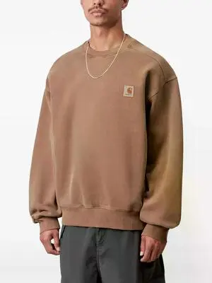 Carhartt Work In Progress Vista Logo-patch Cotton Sweater