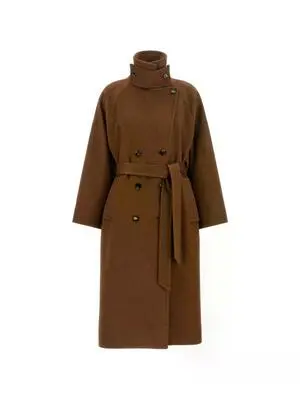 Alberto Biani Belted Double-breasted Coat