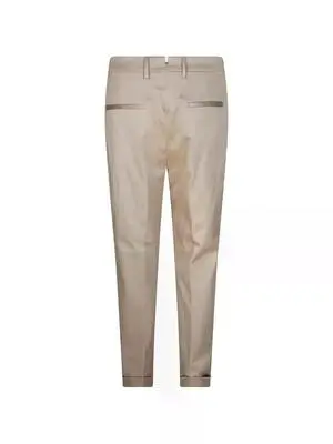 BERWICH Pleated Turned-up Trousers - Neutrals