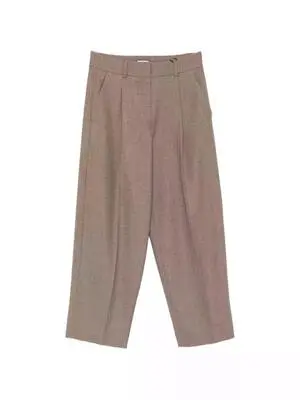 Seductive Sloanne Pleated Trousers - Brown