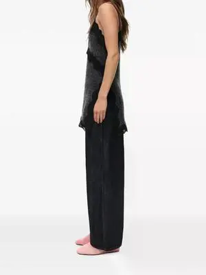 Bimba Y Lola Mohair And Lace Top - Grey