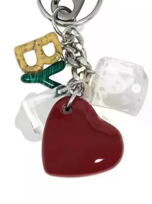 Bimba Y Lola Resin Logo Heart Keychain