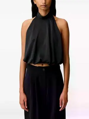 Claudie Pierlot Halterneck Bubble-hem Top