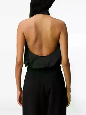Claudie Pierlot Halterneck Bubble-hem Top