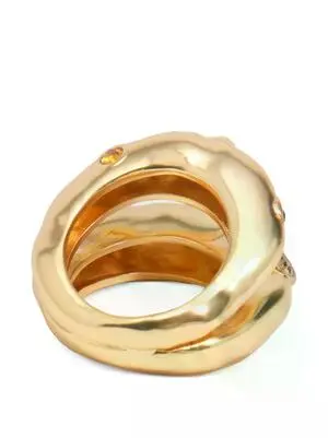 Bimba Y Lola Topaz Crystals Textured Ring