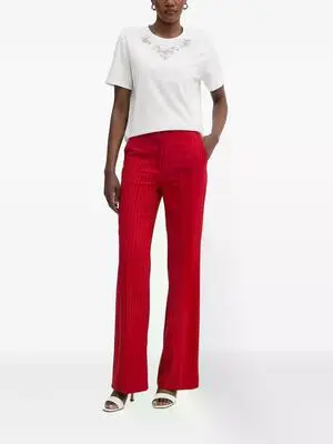 MORGAN Pinstripe Wide-leg Trousers