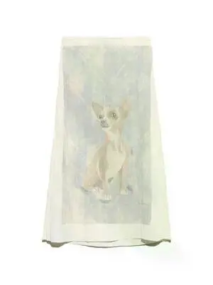 Bimba Y Lola Camel Chihuahua A-line Skirt