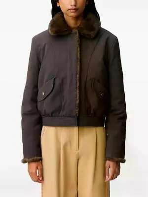 Claudie Pierlot Reversible Faux Fur Trimmed Parka