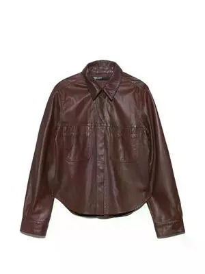 Bimba Y Lola Washed Leather Shirt