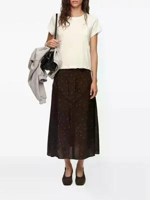 Bimba Y Lola A-line Midi Skirt - Brown
