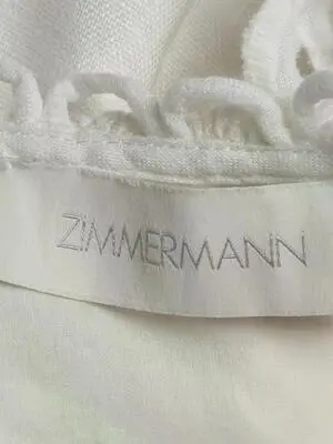Zimmermann Fil Coupé Lace-trimmed Dress