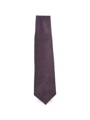Corneliani Geometric-pattern Silk Tie - Blue