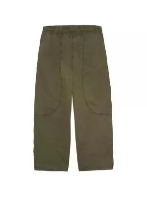 Bimba Y Lola Khaki Jogger Trousers With Decorative Stitching