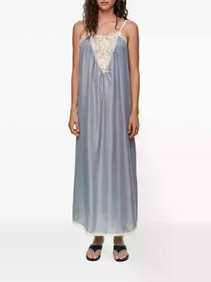 Bimba Y Lola Light Silk Dress With Lace Straps