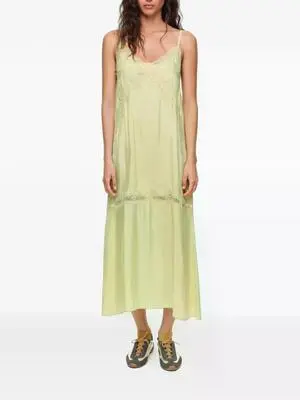 Bimba Y Lola Midi Lace Trim Slip Dress