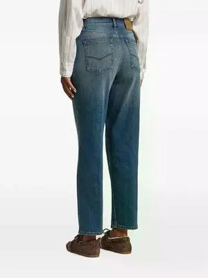 Peserico Faded-effect Straight-leg Jeans