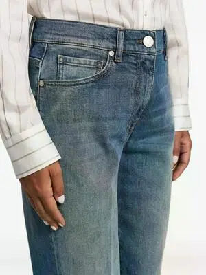 Peserico Faded-effect Straight-leg Jeans