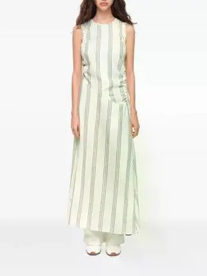 Bimba Y Lola Green Sleeveless Midi Dress