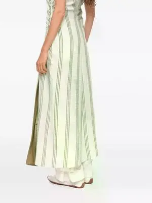 Bimba Y Lola Green Sleeveless Midi Dress