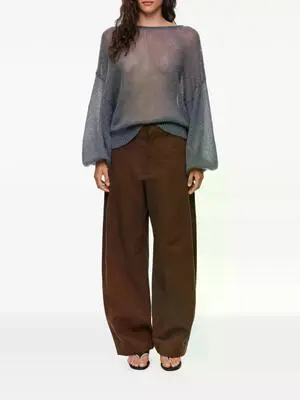 Bimba Y Lola Oak Barrel-leg Trousers - Brown