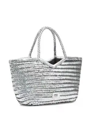 Bimba Y Lola Woven Leather Tote Bag